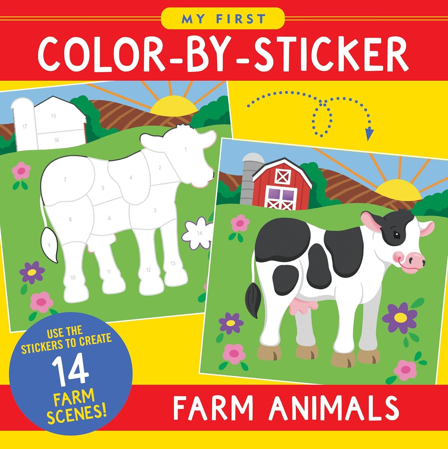 My First Color By Sticker Farm Animals – PaperTree