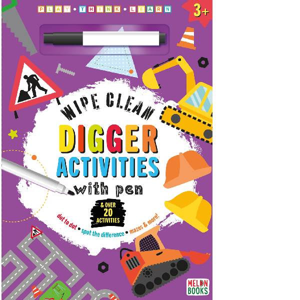 Digger Wipe Clean Activity Book – PaperTree
