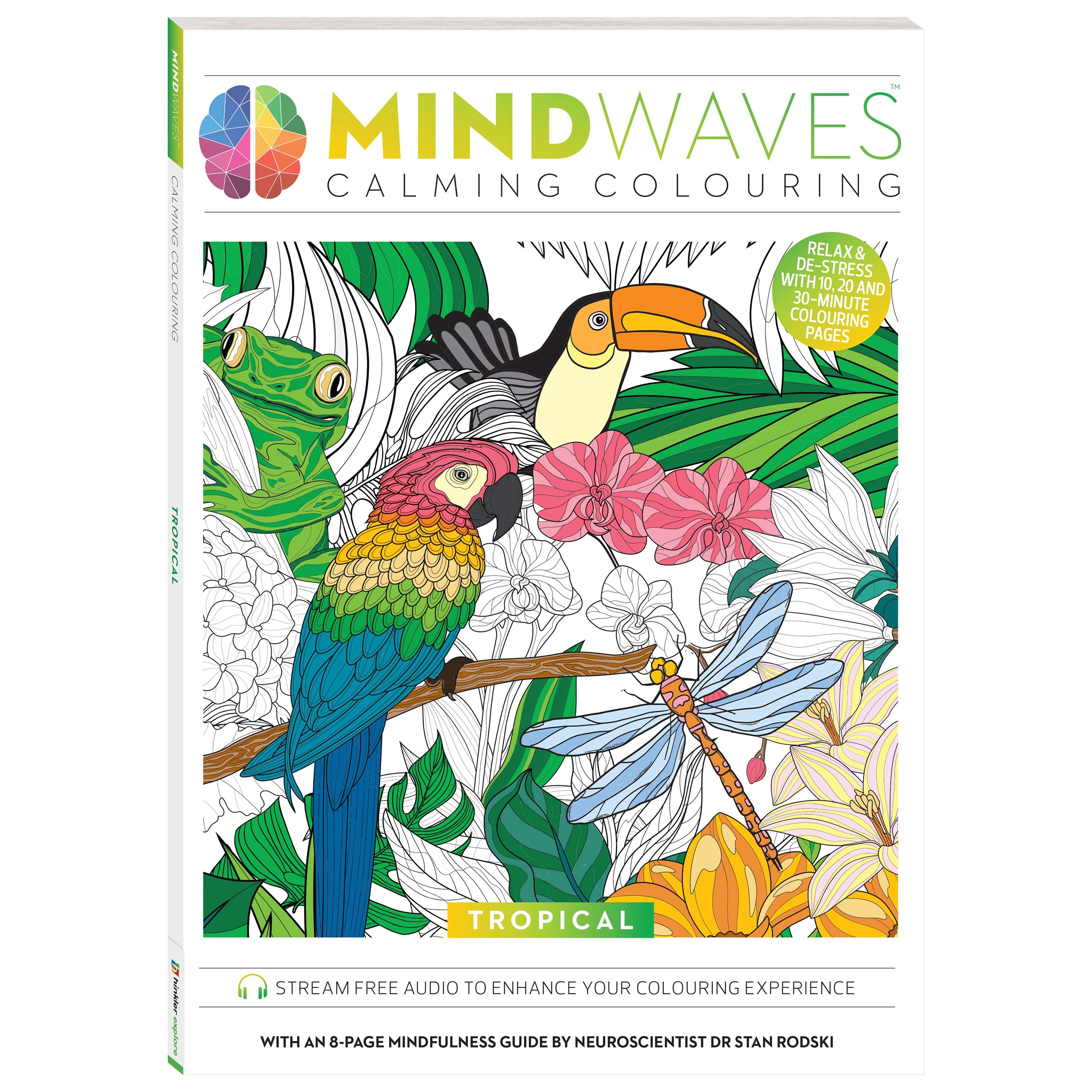 Mindwaves Calming Colouring - Tropical – PaperTree