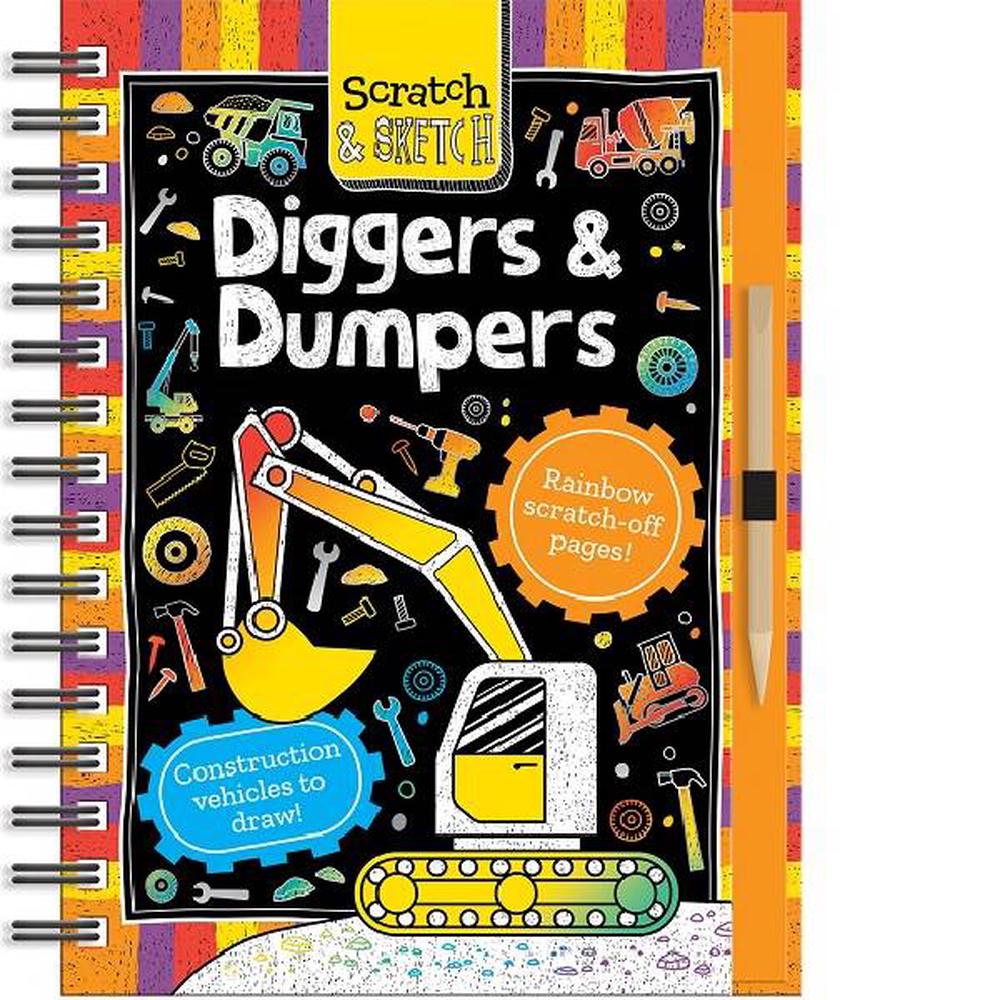 Scratch & Sketch Diggers Dumpers – PaperTree