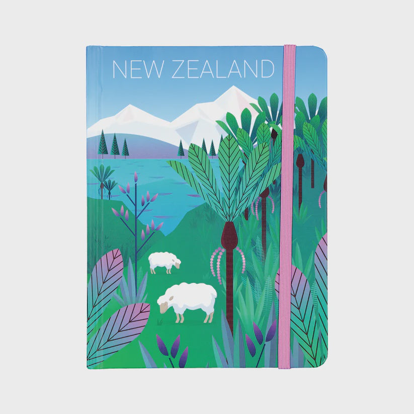 Notebook Nz Scene With Sheep – PaperTree