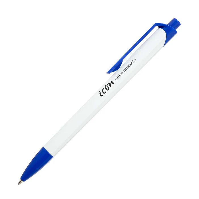 Icon Triangular Barrel Medium Blue Pen – PaperTree